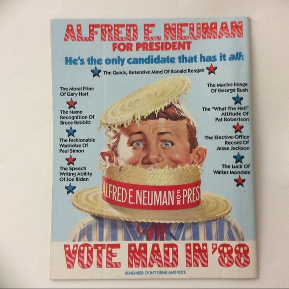 Mad Magazine | Other | Mad Alfred E Neumann For President Issue 28 ...